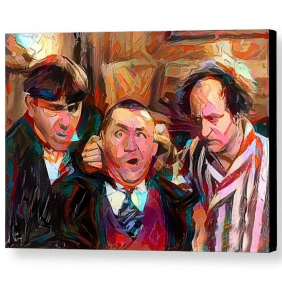 Art | Framed Abstract The Three Stooges 85x11 Art Print Limited Edition ...